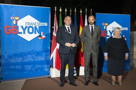 G6 summit, Lyon, France - 08 Oct 2018 Stock Pictures, Editorial Images ...