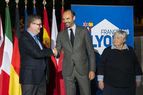 G6 summit, Lyon, France - 08 Oct 2018 Stock Pictures, Editorial Images ...