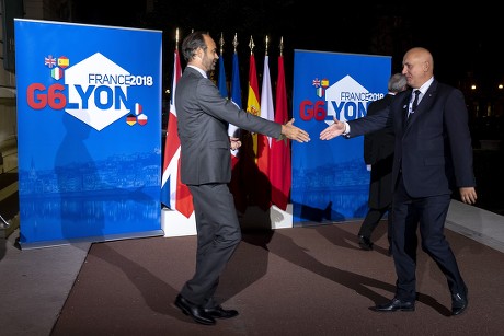 G6 summit, Lyon, France - 08 Oct 2018 Stock Pictures, Editorial Images ...