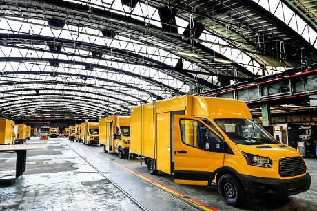 New Electric Transporters Sit Line On Editorial Stock Photo - Stock ...