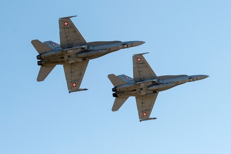 Two Fa18 Combat Aircraft Perform During Editorial Stock Photo - Stock ...