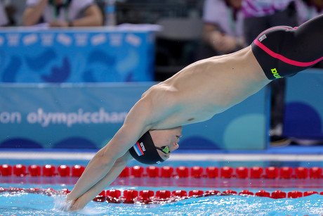 Russian Swimmer Andrei Minakov Competes During Editorial Stock Photo ...