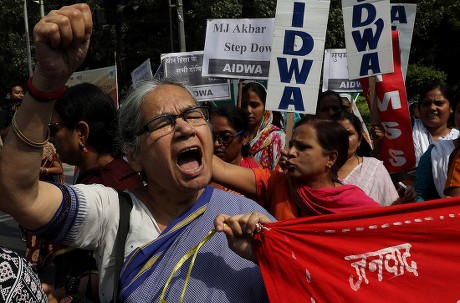 Indian Activists All India Democratic Womens Editorial Stock Photo ...