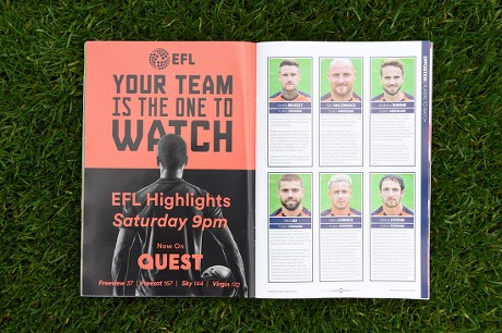 Efl Advert Match Day Programme Caption Editorial Stock Photo - Stock ...