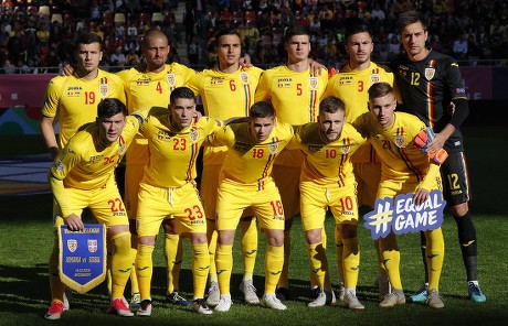 Romanias Starting Eleven Pose Team Photo Editorial Stock Photo - Stock ...