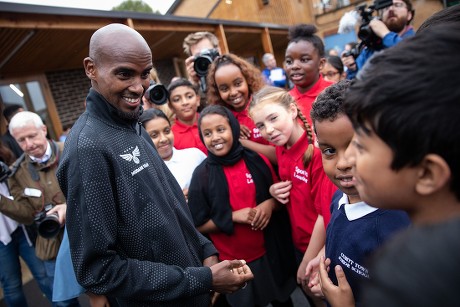 Daily Mile initiative photocall, London, UK - 15 Oct 2018 Stock ...