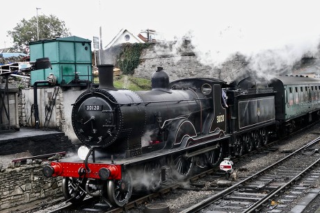 Lswr T9 Class 30120 Leaves Swanage Editorial Stock Photo - Stock Image ...