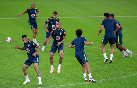 Brazils Neymar Jr L Miranda 2l Editorial Stock Photo - Stock Image ...