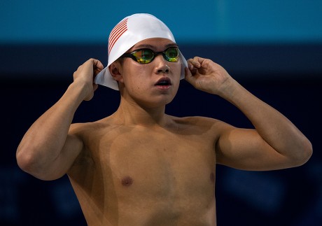 Ethan Dang Usa Adjust His Swimming Editorial Stock Photo - Stock Image ...