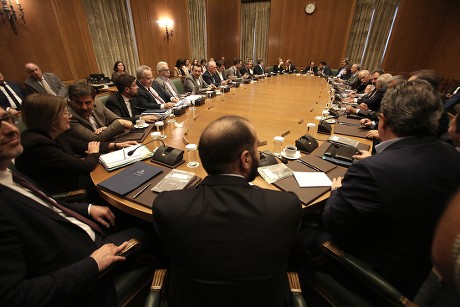 General View Greek Cabinet Ministers Sitting Editorial Stock Photo ...