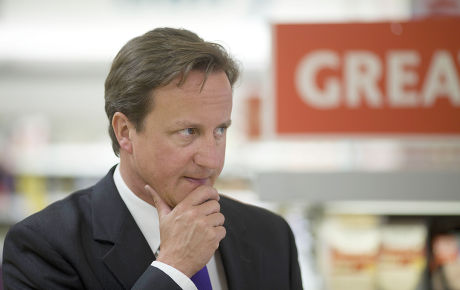 David Cameron Touring Somerfield Supermarket Editorial Stock Photo ...