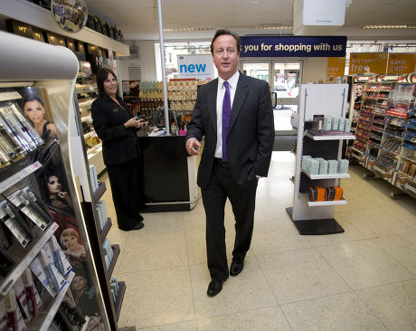 David Cameron Touring Somerfield Supermarket Editorial Stock Photo ...