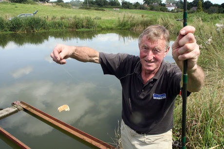 Pond Owner Colin Pady Demonstrates How Editorial Stock Photo - Stock ...