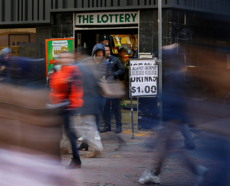 People Walk Past Lottery Sales Booth Editorial Stock Photo - Stock ...