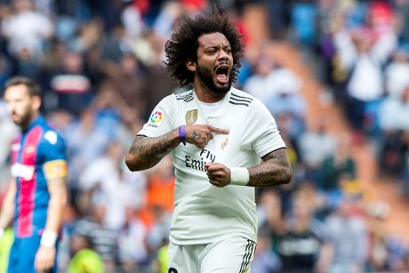 Real Madrids Marcelo Celebrates Scoring 12 Editorial Stock Photo ...