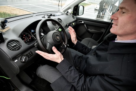 Engineer Monitors Autonomously Driving Car During Editorial Stock Photo ...