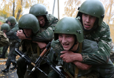 Belarussian Soldiers Interior Ministry Special Unit Editorial Stock ...