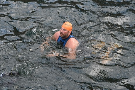 Man Getting Ready Swim Marathon Editorial Stock Photo - Stock Image ...