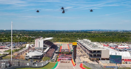 Helicopter Formation Flies Over Track Closing Editorial Stock Photo ...