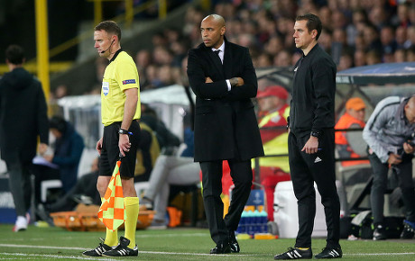 Monaco Manager Thierry Henry Looks Frustrated Editorial Stock Photo ...