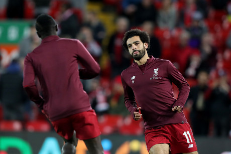 Mohamed Salah Liverpool During Prematch Warmup Editorial Stock Photo ...