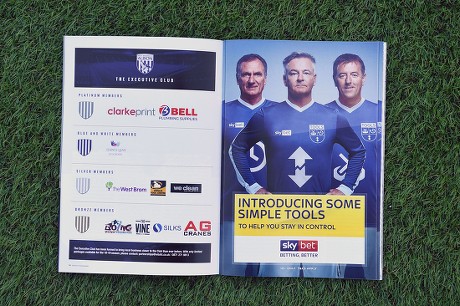 Sky Bet Advert Match Day Programme Editorial Stock Photo - Stock Image ...