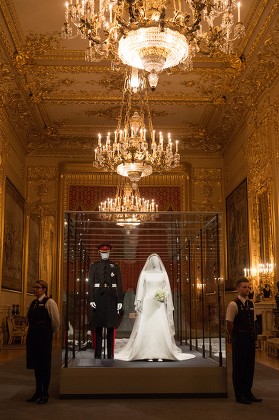 Windsor Castle Staff Pose Duchess Sussexs Editorial Stock Photo - Stock ...