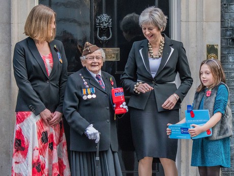 Prime Minister Theresa May Meets Fundraisers Editorial Stock Photo ...