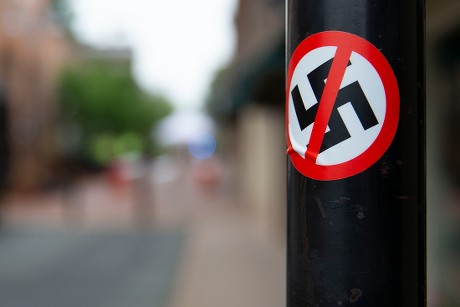 Anti Nazi Sticker Seen Downtown Charlottesville Editorial Stock Photo ...