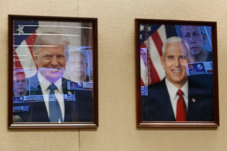 Tv News Coverage Reflected Portraits Us Editorial Stock Photo - Stock ...