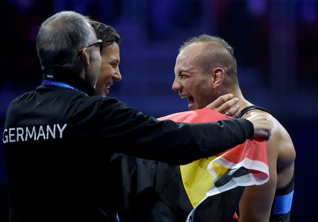 Frank Staebler Germany R Reacts After Editorial Stock Photo - Stock ...