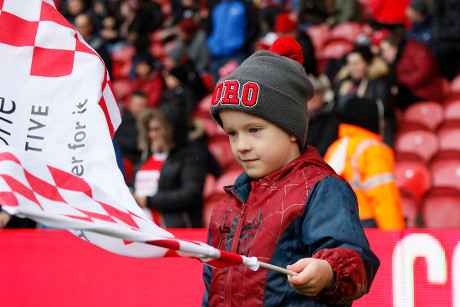 Children Waving Flags Before Kick Off Editorial Stock Photo - Stock ...