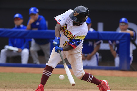 Venezuelas Yonny Hernandez Bats During Barranquilla Editorial Stock ...