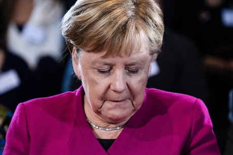 German Chancellor Angela Merkel Takes Part Editorial Stock Photo ...