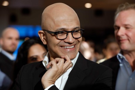 Microsoft Ceo Satya Nadella During Opening Editorial Stock Photo ...