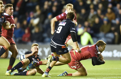 Paul Asquith Scarlets Gathers Kick Through Editorial Stock Photo ...