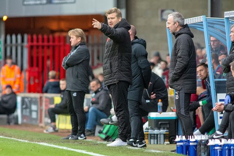 Scunthorpe United Manager Stuart Mccall During Editorial Stock Photo ...