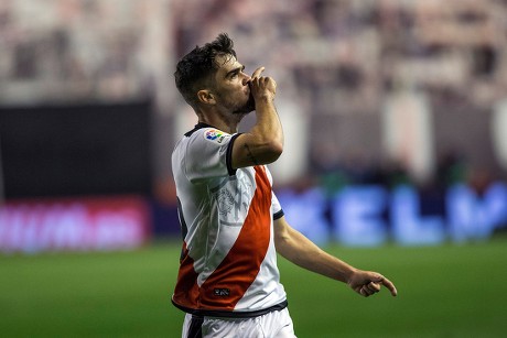 Rayo Vallecanos Midfielder Jose Pozo Celebrates Editorial Stock Photo ...