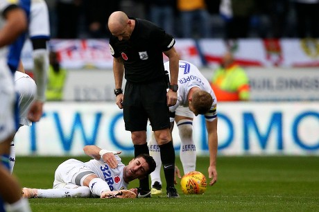 Referee Andy Davies Checks On Leeds Editorial Stock Photo - Stock Image ...