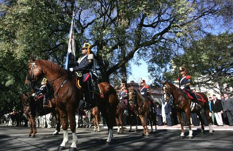 Argentine Cavalry Soldiers Attend Activity Mark Editorial Stock Photo ...