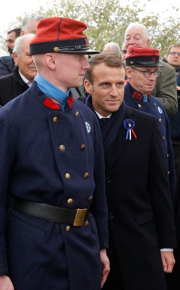 French President Emmanuel Macron R Poses Editorial Stock Photo - Stock ...