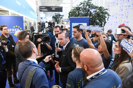 German Mep Manfred Weber C Talks Editorial Stock Photo - Stock Image ...
