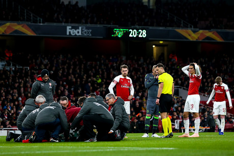 Aaron Ramsey Matteo Guendouzi Arsenal Look Editorial Stock Photo ...
