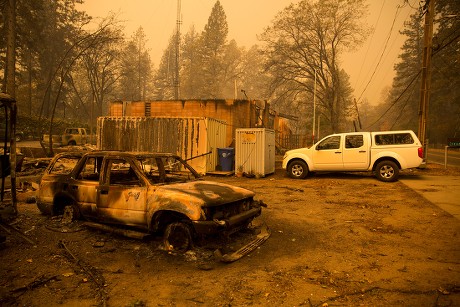 Burned Out Neighborhoods Paradise Camp Fire Editorial Stock Photo ...
