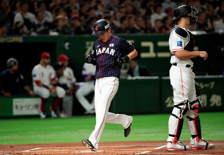 Samurai Japans Sosuke Genda Scores First Editorial Stock Photo - Stock ...