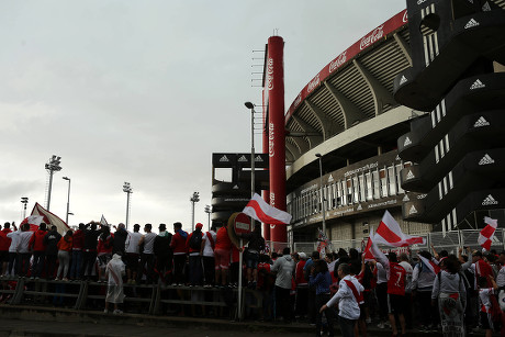 River Plate Fans Wave Flags While Editorial Stock Photo - Stock Image ...