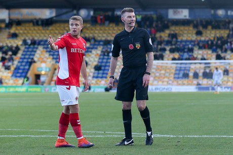 Ollie Yates Referee Jamie Ward Charlton Editorial Stock Photo - Stock ...