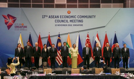 Asean Trade Economic Ministers Pose Photograph Editorial Stock Photo ...