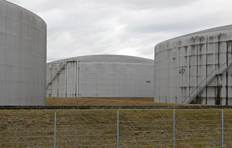 Exterior View Oil Tanks Miro Oil Editorial Stock Photo - Stock Image ...