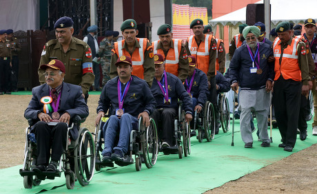 Indian Disabled Army Officers Arrive Attend Editorial Stock Photo ...